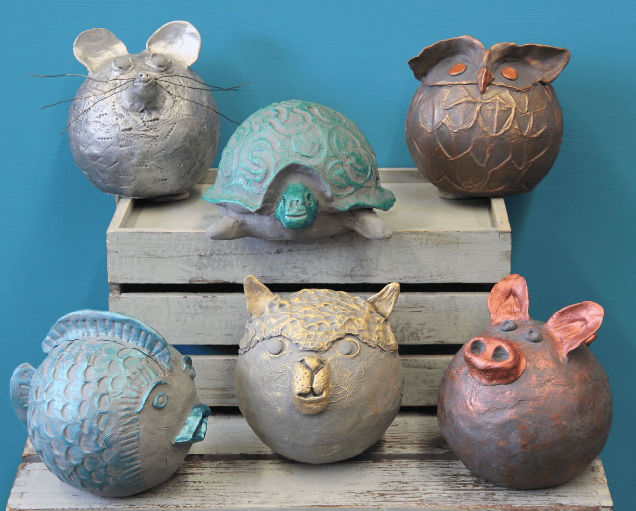 Bolle Beesten van Powertex - DIY - Creatief Atelier Stoer